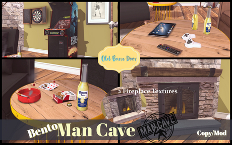 Second Life Marketplace - {OBD} Bento - Man Cave [PG]