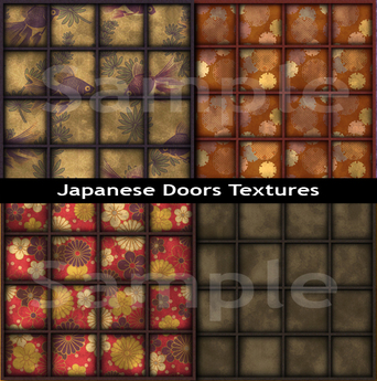 Second Life Marketplace - ~AG~ Creation ~ 28 Japanese Doors Textures ...