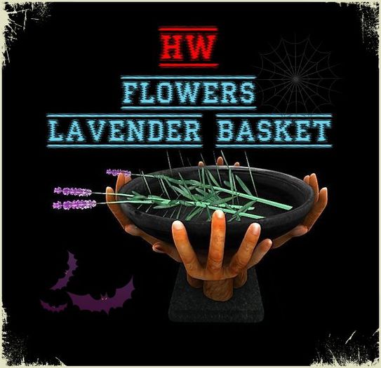 Second Life Marketplace - Vendor DFS HW Flowers - Lavender Basket (copy ...