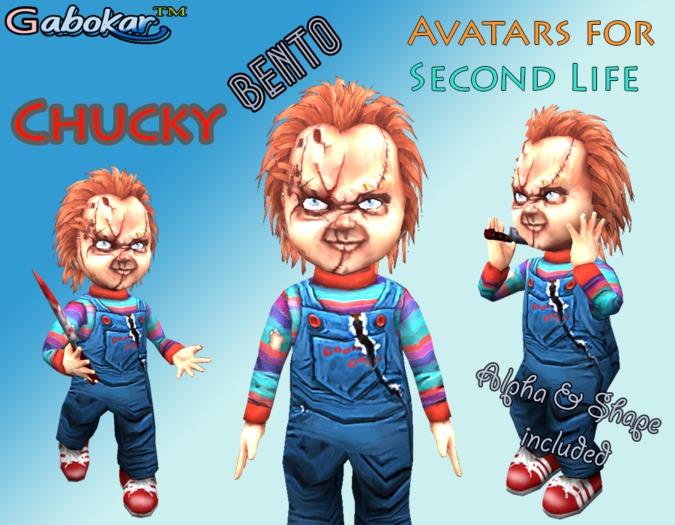Second Life Marketplace - COMPLETE AVATAR - (BENTO) - CHUCKY