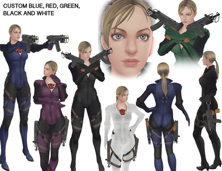 Second Life Marketplace - jill Valentine Avatar + MP5-Thunder Burst