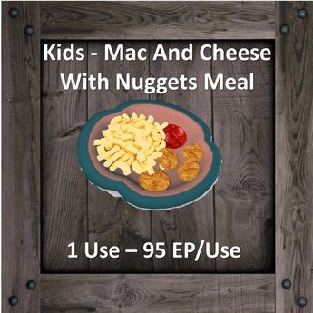 Second Life Marketplace - DFS Kids - Mac And Cheese With Nuggets Meal ...