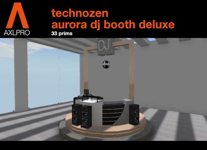 Second Life Marketplace - AXL pro Plus - Technozen Aurora DJ Booth Deluxe