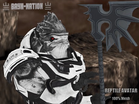 Second Life Marketplace - BayN-Nation - REPTILE AVATAR 14 COLORS W/Hud