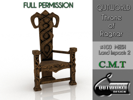 Second Life Marketplace - .::QUTWORLD Throne of Ragnar::.FP