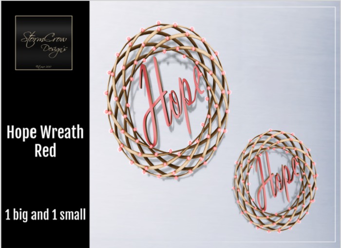 Second Life Marketplace - Hope Wreath Red