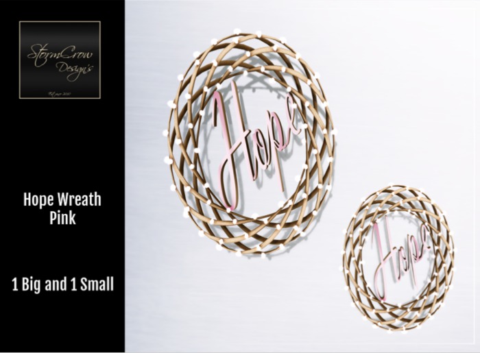 Second Life Marketplace - Hope Wreath Pink