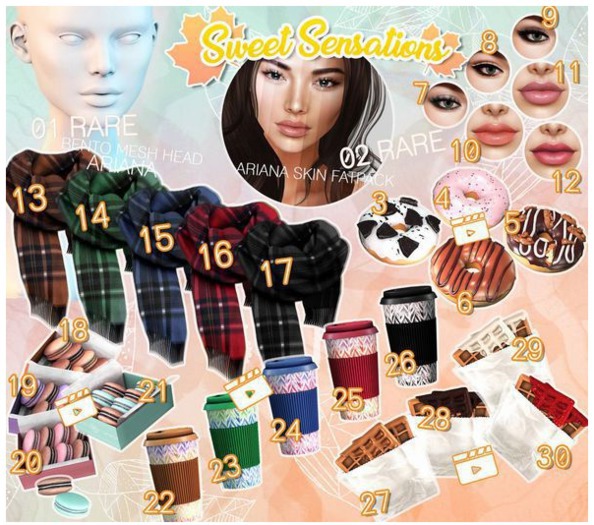Second Life Marketplace - 25 Genesis Lab. - "Sweet Sensations" - Coffee ...