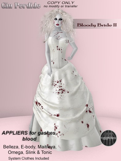 Second Life Marketplace - DEMO Bloody Bride II Outfit (add)