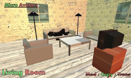 Second Life Marketplace - Micro Avatars - Micro Livingroom