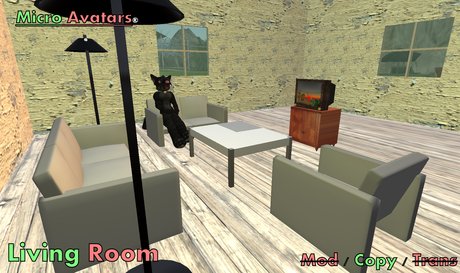 Second Life Marketplace - Micro Avatars - Micro Livingroom
