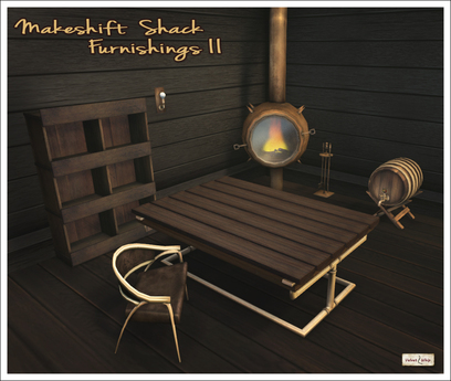 Second Life Marketplace - [V/W] Makeshift Shack Furnishing II ...