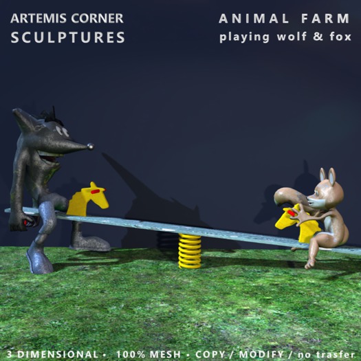 Second Life Marketplace - *AC* Animal farm - playing wolf & fox