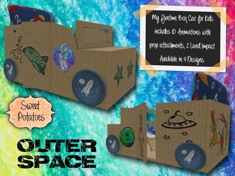 Second Life Marketplace - My Funtime Box Car - Outer Space