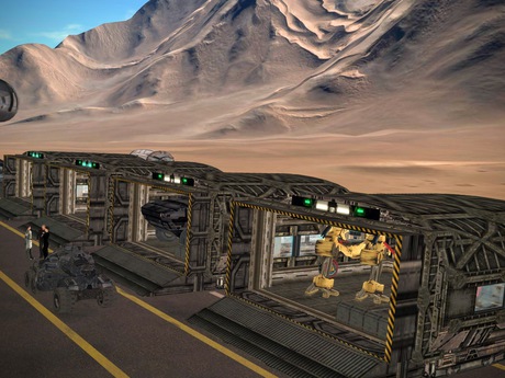 Second Life Marketplace - Vehicle Bay 1 (Doors open vertically) [16 prims]
