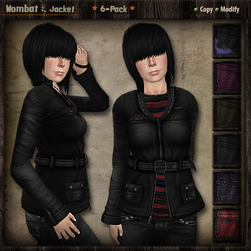 Second Life Marketplace - Leather jackets :. 6-Pack