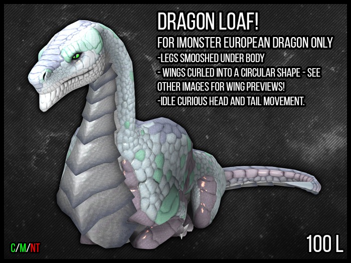 Second Life Marketplace - [M.O.R] EUROPEAN DRAGONLOAF SITTING ANIMATION
