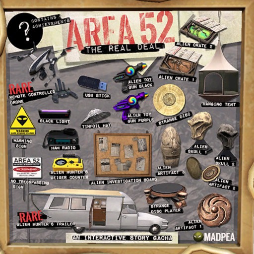 Second Life Marketplace - MadPea Area 52 - Alien Toy Gun - Black