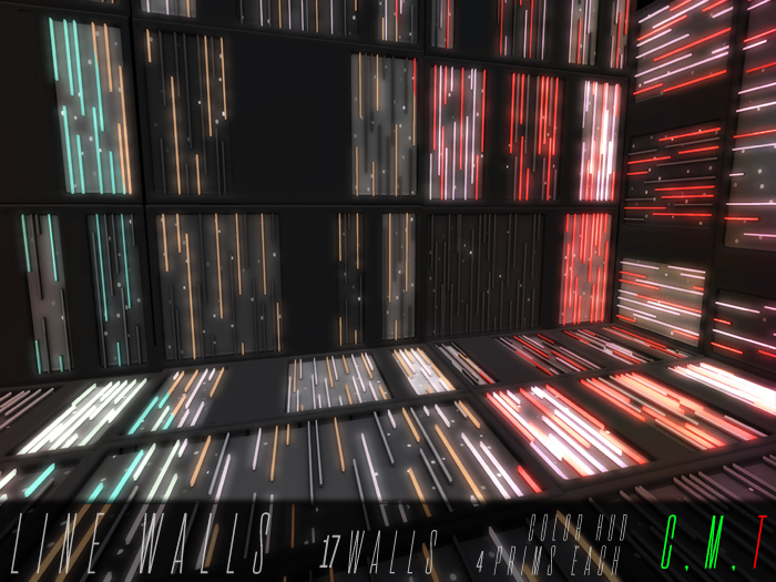 Second Life Marketplace - Line Walls 17 Pack - Fatpack - Strange Merchant