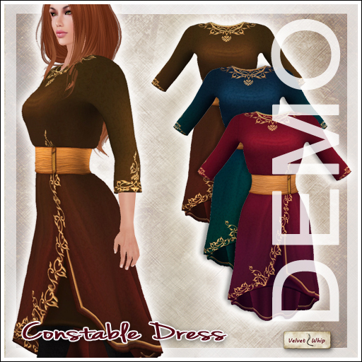 Second Life Marketplace - [V/W] DEMO Constable - Medieval fantasy dress ...