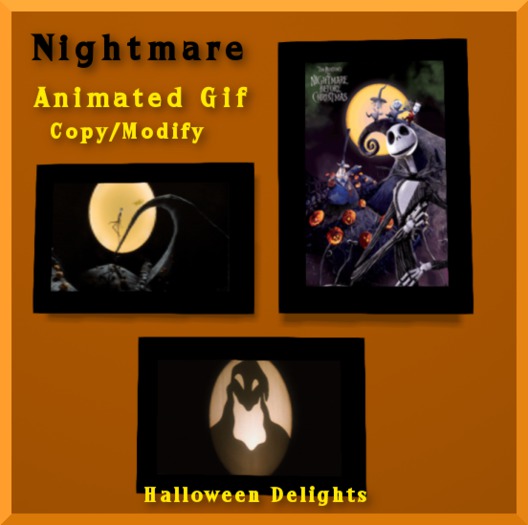 Second Life Marketplace - Nightmare Gifs, Framed, Bagged