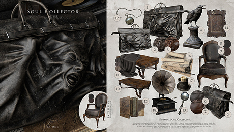 Second Life Marketplace - 7. Nutmeg. Soul Collector's Bag Maroon