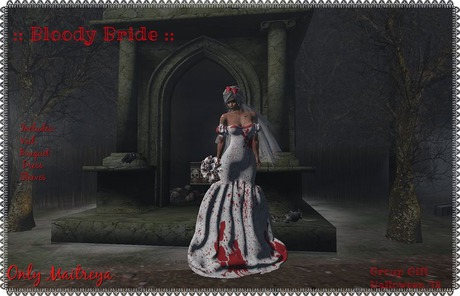 Second Life Marketplace - ♥♥ Charm & Chic ♥♥ Halloween Bloody Bride ...