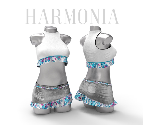 Second Life Marketplace - *** Harmonia Mesh White Zia Outfit Maitreya ...