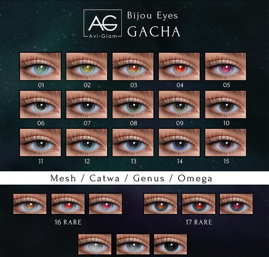 Second Life Marketplace - AG. Bijou Eyes Gacha - Catwa - 09