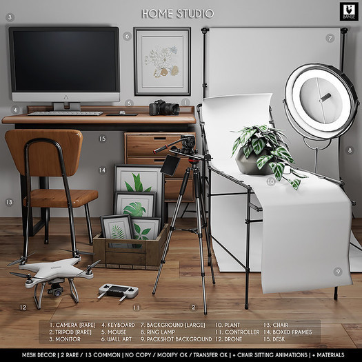 Second Life Marketplace - BAMSE Home Studio FULL SET