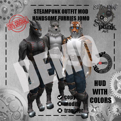 Second Life Marketplace - SW - Steampunk Outfit Mod Handsome Furries ...