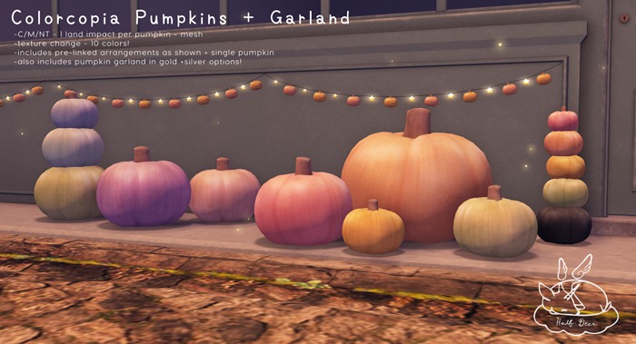 Second Life Marketplace - SALE!! +Half-Deer+ Colorcopia Pumpkins ...