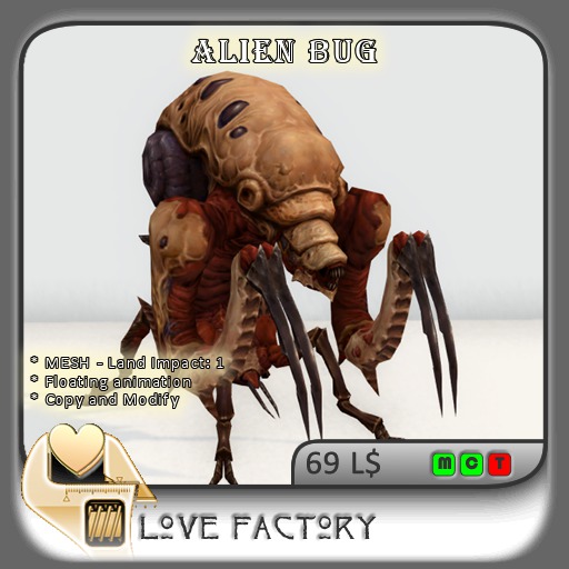 Second Life Marketplace - !-[LoveFactory]- Halloween Alien Bug *Box*