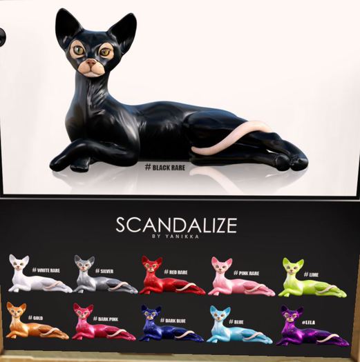 Second Life Marketplace - Scandalize.SPHYNX. Red - RARE!!!!