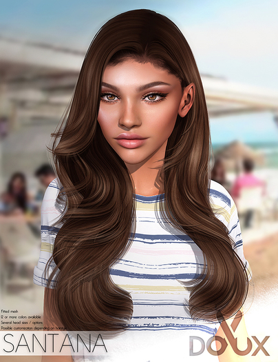 Second Life Marketplace - DOUX - Santana hairstyle [DEMO]