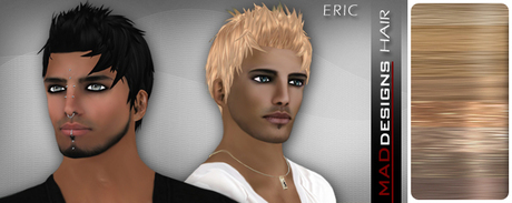 Second Life Marketplace - MADesigns HAIR ~ ERIC ~ Dark Blonde