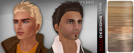 Second Life Marketplace - MADesigns HAIR ~ FERRIS ~ Dark Blonde