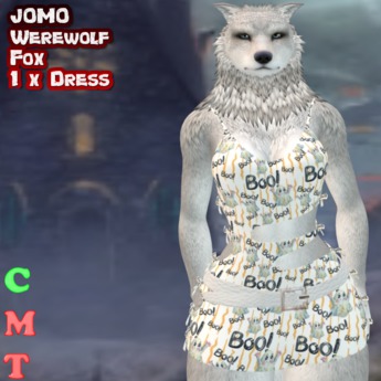 Second Life Marketplace - MERC - DRESS - BOO GHOSTS - JOMO FOX - WEREWOLF