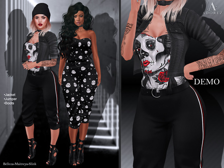 Second Life Marketplace - AdoreZ-Ember Outfit DEMO