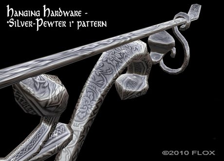 Second Life Marketplace - Hanging Hardware Bracket - Elven, Silver ...