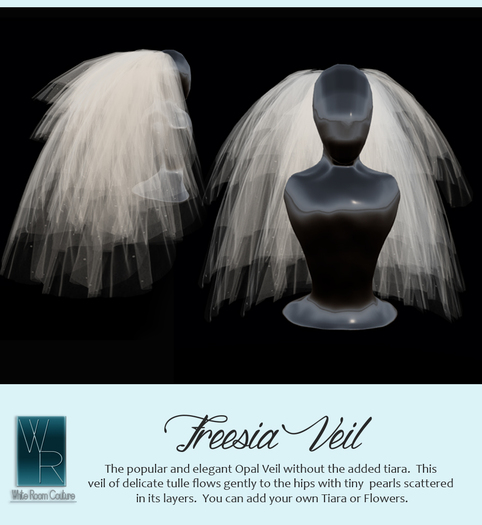 Second Life Marketplace - WRC Veil Shop.. Freesia Veil Demo