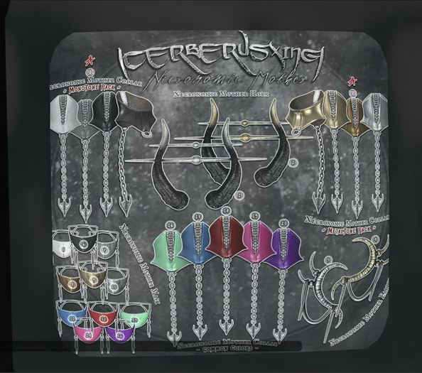 Second Life Marketplace - 17. [CX] Wild Hazard Leg Harness - Gold (A ...