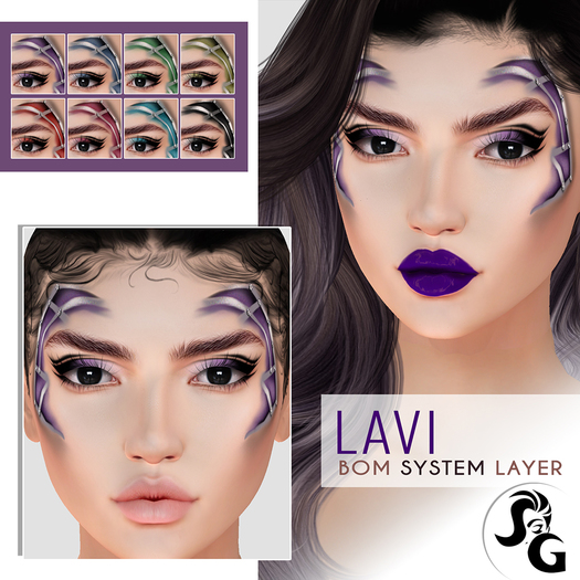 Second Life Marketplace - ::SG:: Lavi - face Makeup (BOM System Layer)