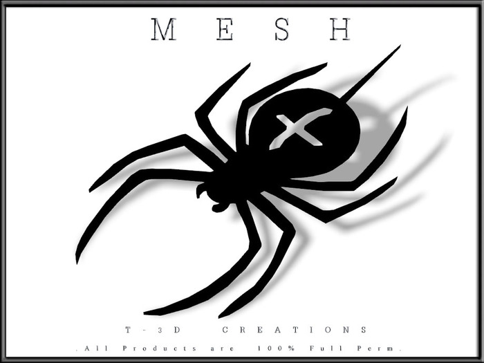 Second Life Marketplace - T-3D Creations [ Halloween Spider ] MESH ...