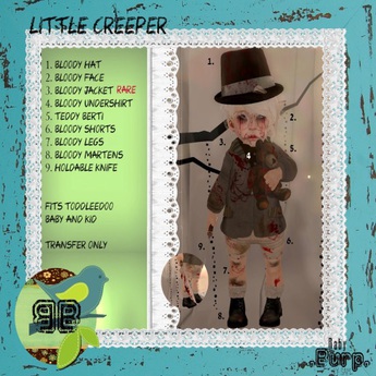 Second Life Marketplace - {BB} little Creeper - bloody scarface [BOXED]