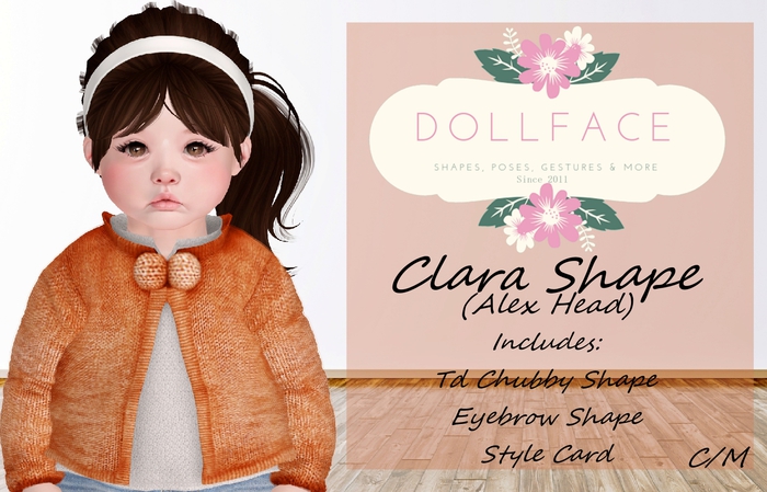 Second Life Marketplace - {.: DollFace :.} - Clara Shape TD Chubby ...