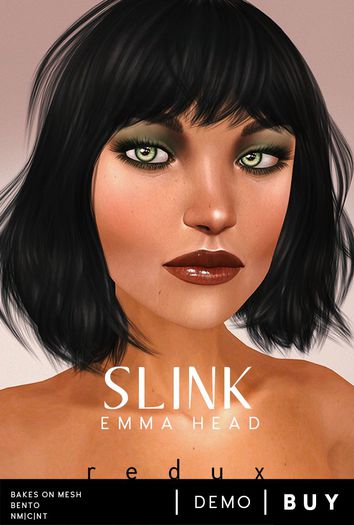 Second Life Marketplace - Slink Visage Head Pack - Emma
