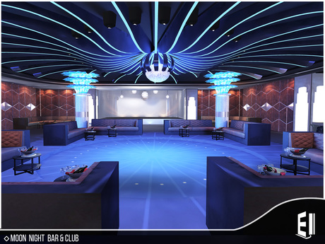 Second Life Marketplace - Club & Bar Moon Night 708 LI 82x52 sqm