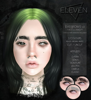 Second Life Marketplace - ELEVEN - Eyebrows v2