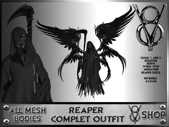 Second Life Marketplace - +V8 SHOP+ REAPER THEME COSTUME+DEMO+